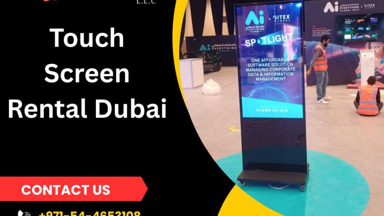 Upgrade Your Event with Touch Screen Rental Dubai | Cutmirchi ...